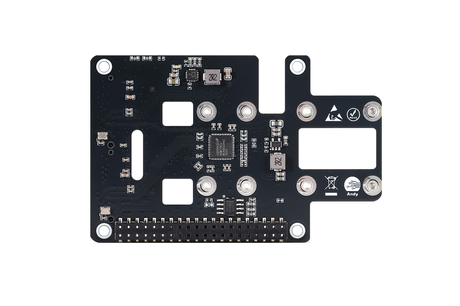 Raspberry Pi 5 PCIe to Dual M.2 Adapter Board, Compatible with ...